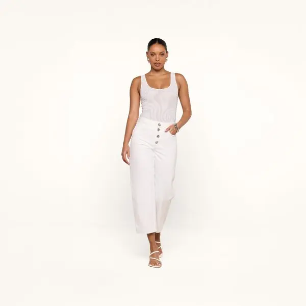 L'Agence Kalea Mesh Bodysuit - White