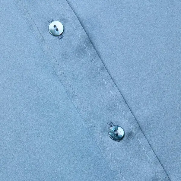 L'Agence Dani Silk Blouse - Blue Mist