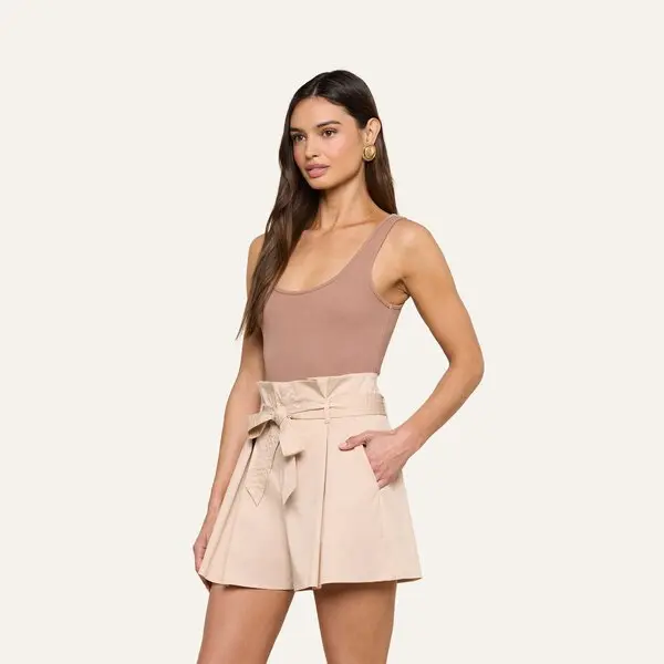 L'Agence Nica Scoopneck Bodysuit - Hazelnut