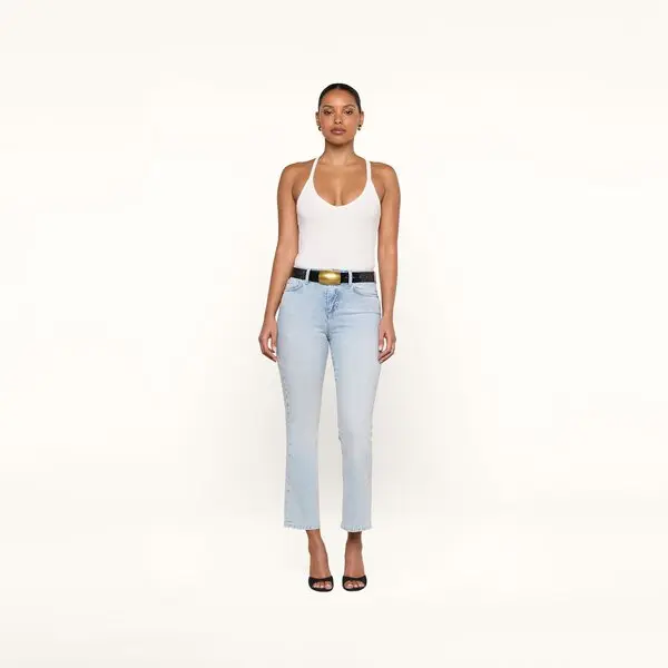 L'Agence Wrenna Racerback Bodysuit - White