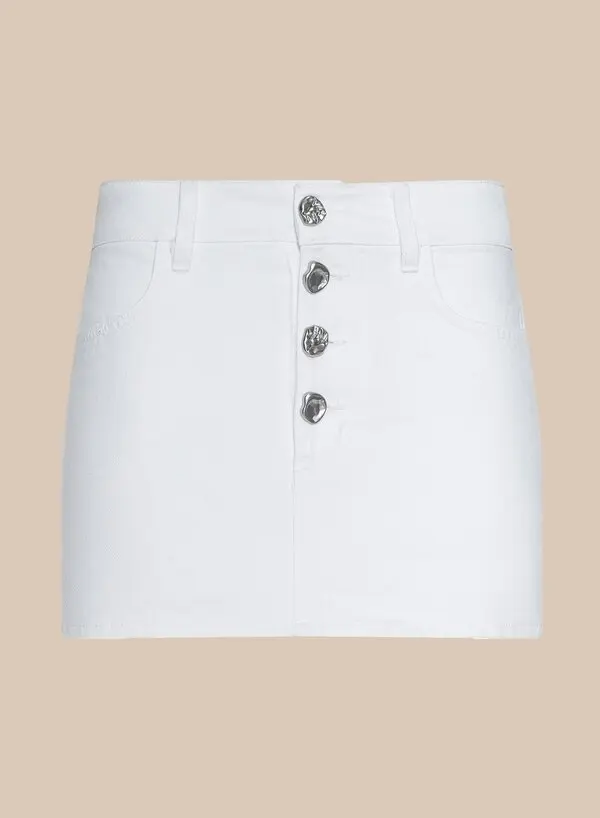 L'Agence Solene Jean Mini Skirt - Blanc