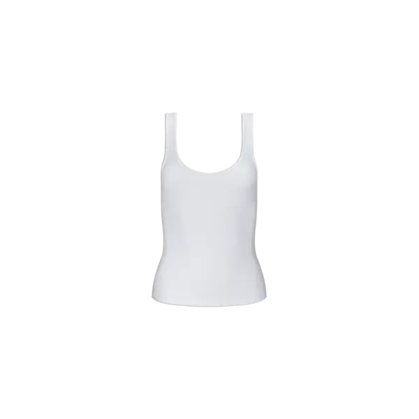 L'Agence Cole Scoopneck Tank Top - White