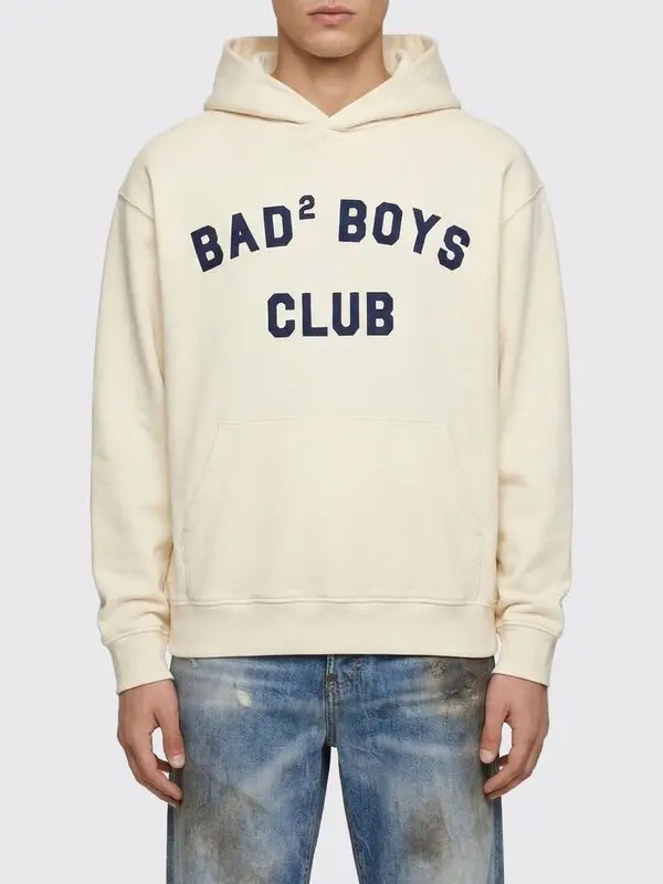 Dsquared2 Cotton Hoodie With Logo Print - Ivory