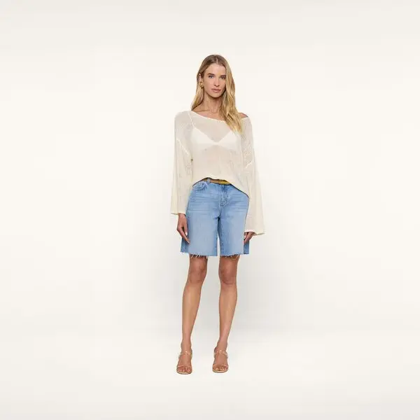 L'Agence Ethan Knit Pullover - Vanilla