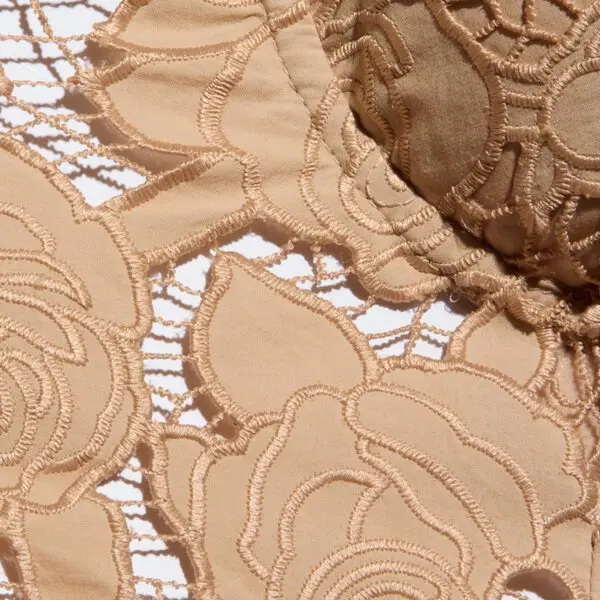 L'AGENCE Sonya Eyelet Bustier - Almond
