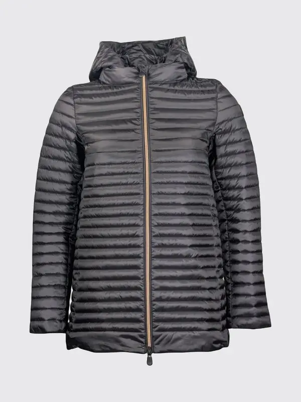 SAVE THE DUCK Quilted Nylon Down Jacket With Hood - Black