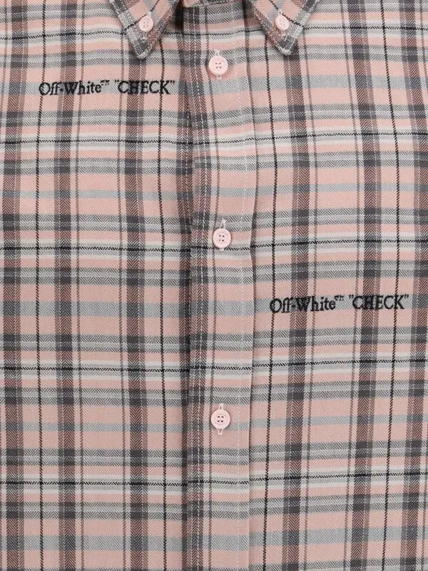 Off-White Check Cotton Shirt