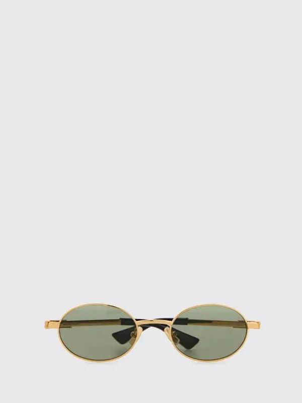 Bottega Veneta Metal Oval Sunglasses - Gold