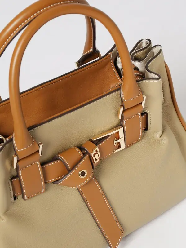 Liu Jo Satchel With Buckle Detail And Adjustable Strap - Beige