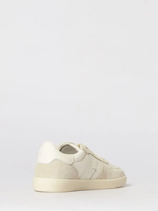 Hogan Cool" Leather And Suede Lace-up Sneakers - White