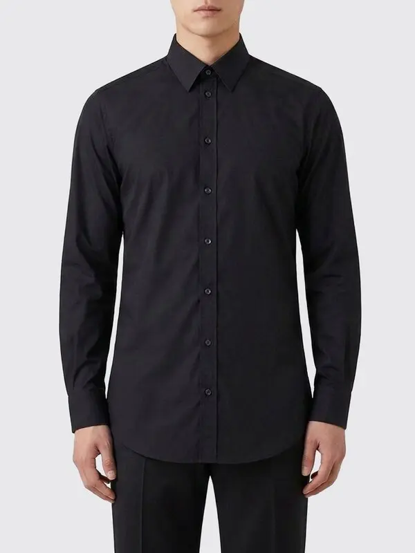 Dolce & Gabbana Classic Stretch Cotton Shirt - Black