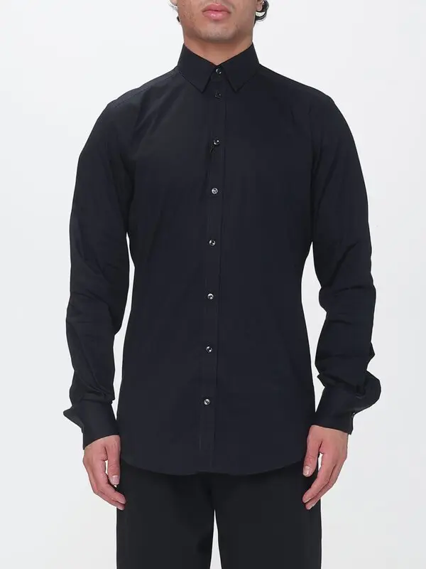 Dolce & Gabbana Classic Stretch Cotton Shirt - Black