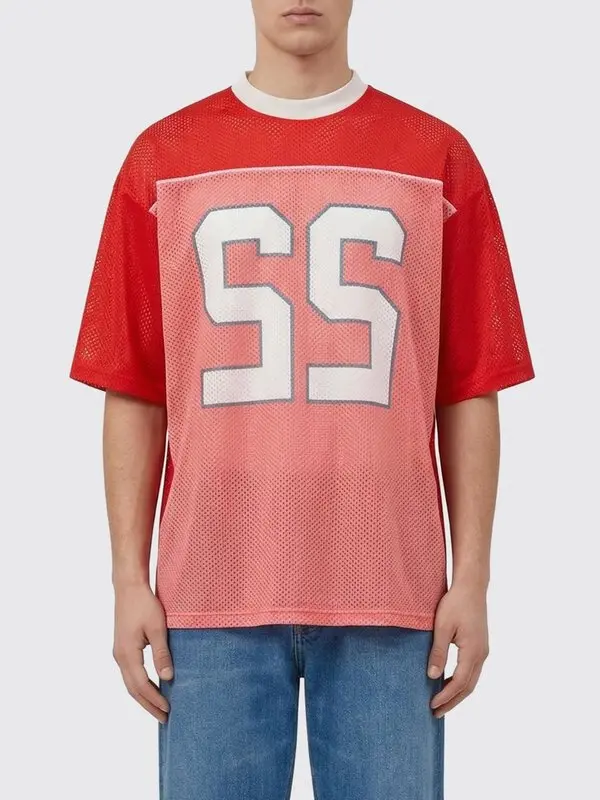 Moschino Polyester T-shirt With Slogan - Red
