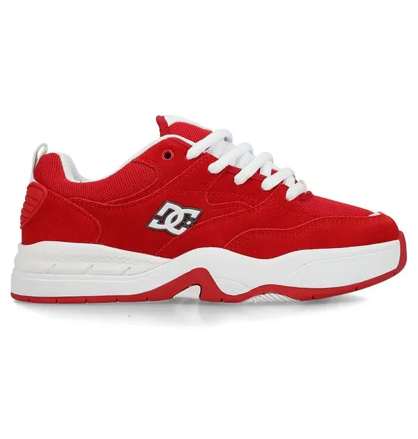 DC SHOES Ascend Skate Shoes - Red/white/black