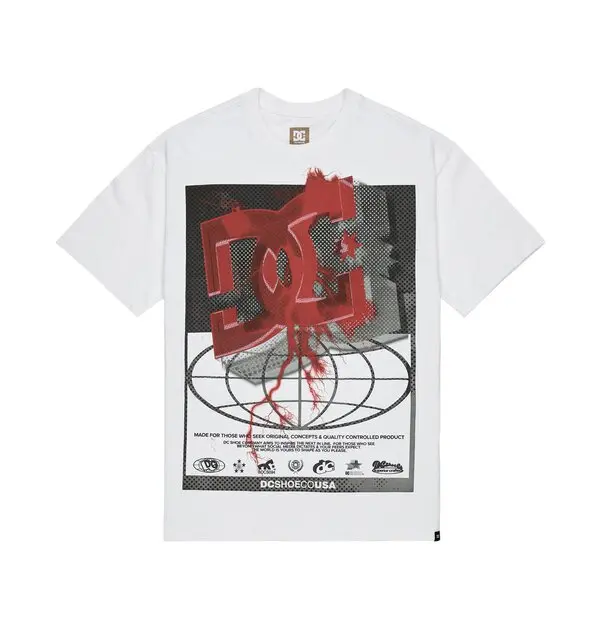 DC SHOES Global Storm Heritage Short Sleeve Shirt - White