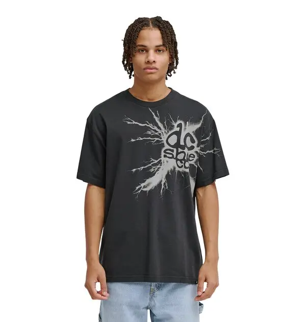 DC SHOES Strike Twice Heritage Short Sleeve Tee - Black