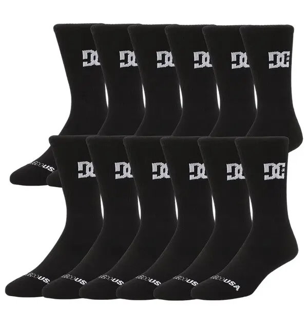 DC SHOES Crew Sock 6-pack - Black