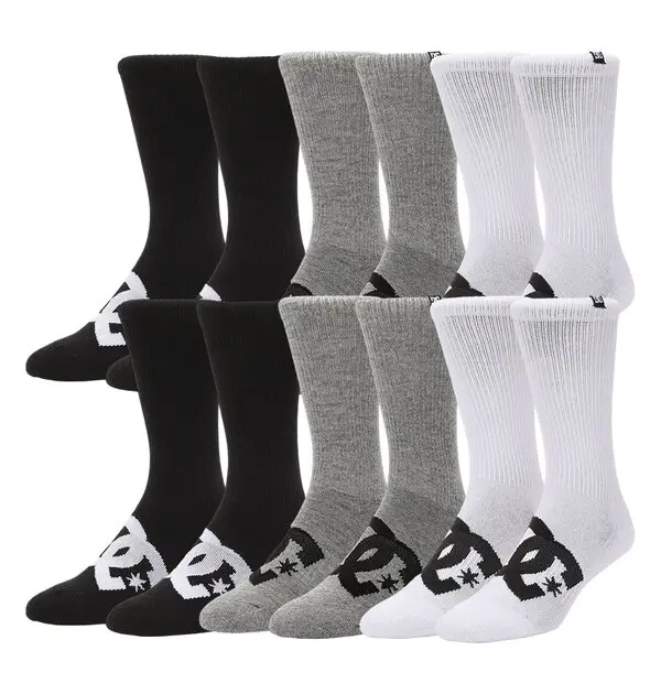 DC SHOES Logo Crew Sock 6-pack - Assorted