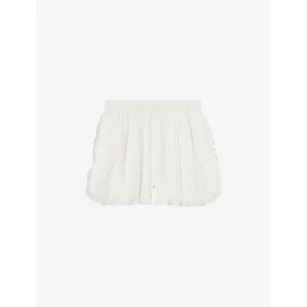 Claudie Pierlot Elasticated-waist Cotton-blend Shorts