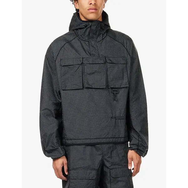 Reese Cooper Tahoe Packable Ripstop Woven Anorak - Black
