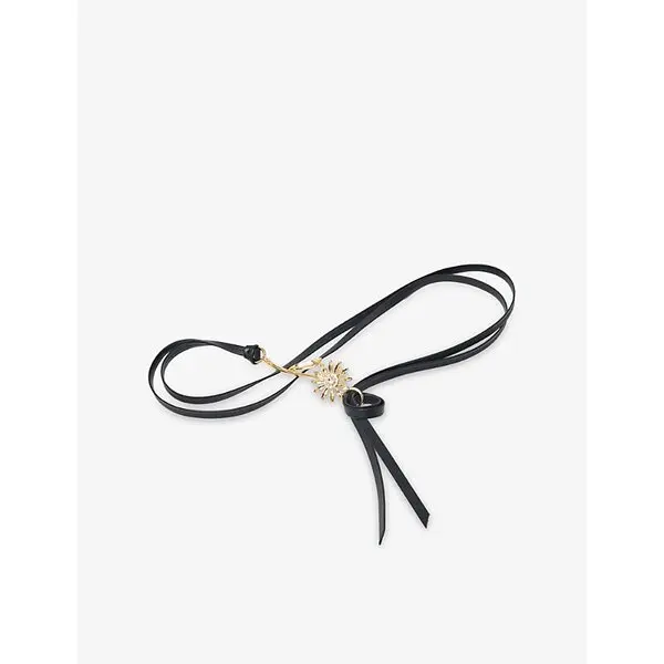 Maje Flower-clasp Leather Belt