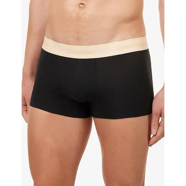 Calvin Klein Icon Pride Low-rise Pack Of Five Cotton-stretch Trunks