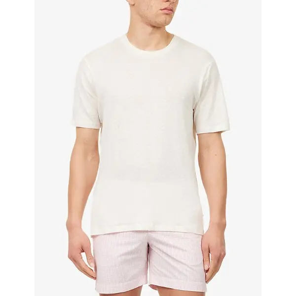 Orlebar Brown Ob Standard T Stretch-linen T-shirt - Latte