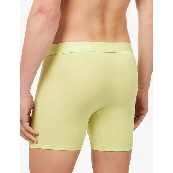 Calvin Klein Icon Pack Of Five Stretch-cotton Boxer Briefs
