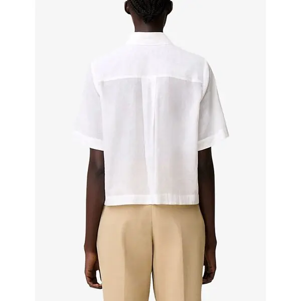 Claudie Pierlot Embroidered Cotton-blend Shirt