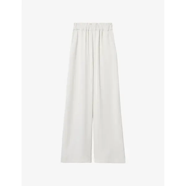 Claudie Pierlot Wide-leg Satin Trousers