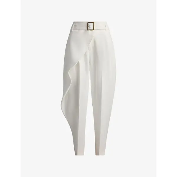 Polo Ralph Lauren Tapered-leg Belted Linen Trousers - Nevis