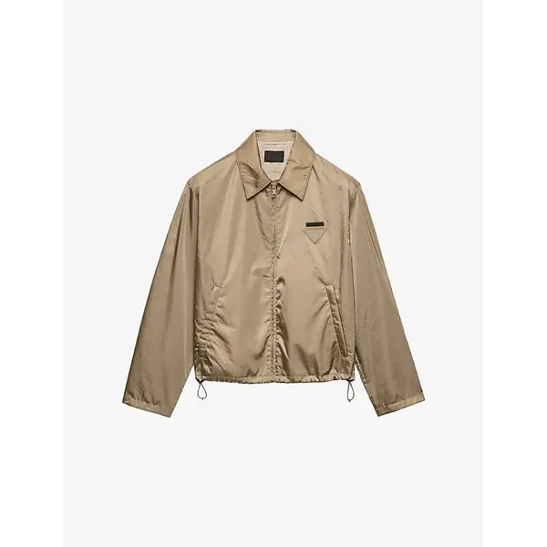 Prada Re-nylon Blouson Zipped Shell Jacket - Neutral