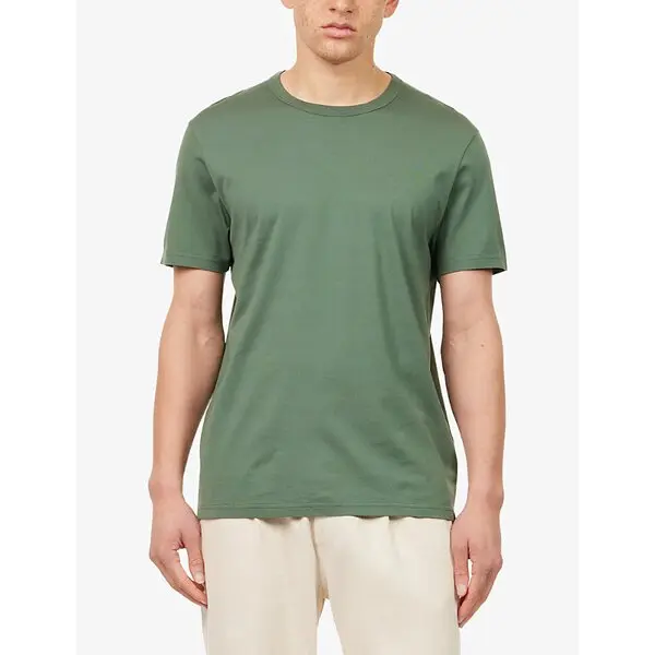 Derek Rose Barny Short-sleeve Cotton-jersey T-shirt - Green