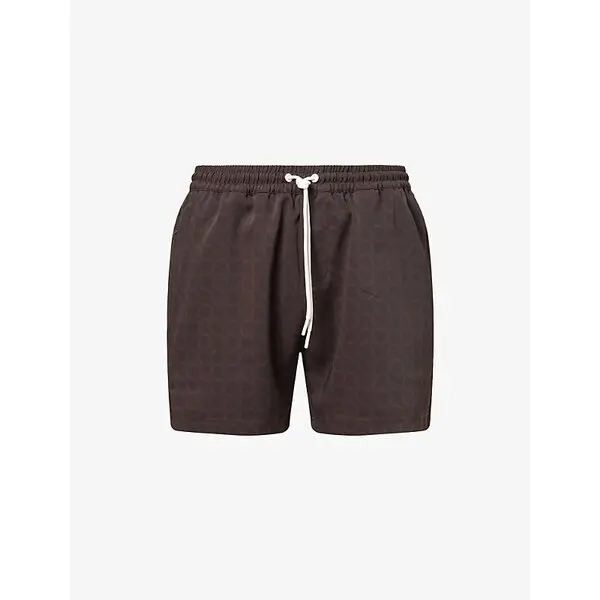 RAITH Brezza Wave Swim Shorts - Brezza Prt Brw/l Brown