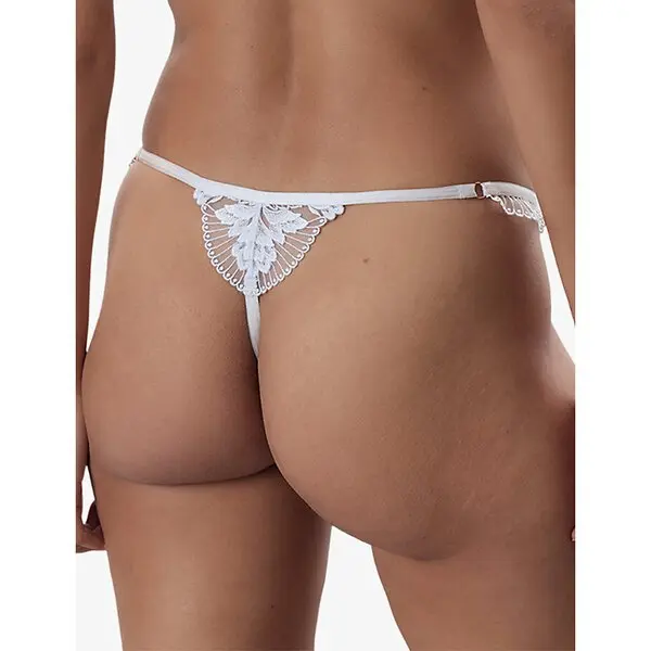 Bluebella Gabriella Floral-embroidered Thong