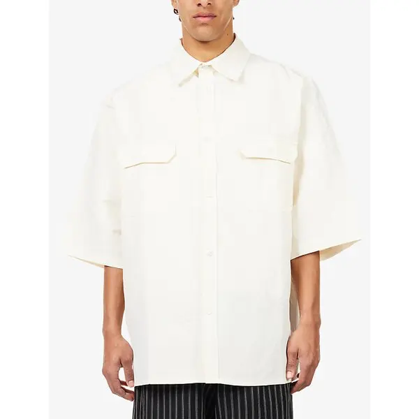 WILLY CHAVARRIA Corcoran Short-sleeve Woven Shirt - Masa