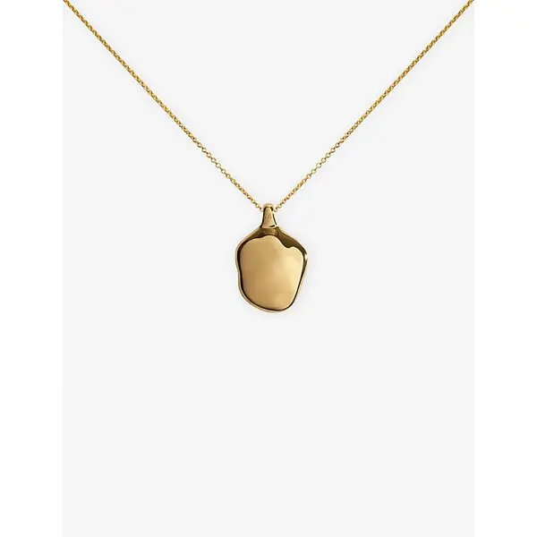 Monica Vinader Odyssey Locket 18ct Yellow Vermeil Necklace - Gold