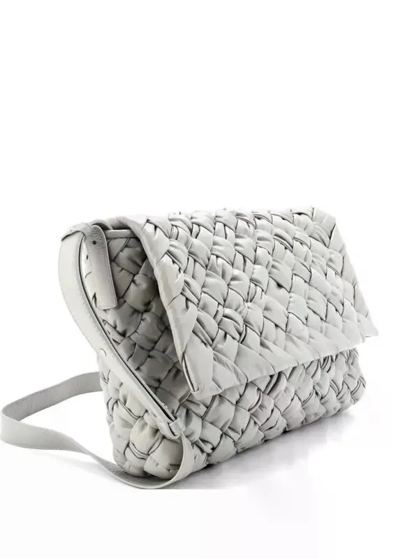 Bottega Veneta Rumple Messenger Bag Intrecciato Leather Medium