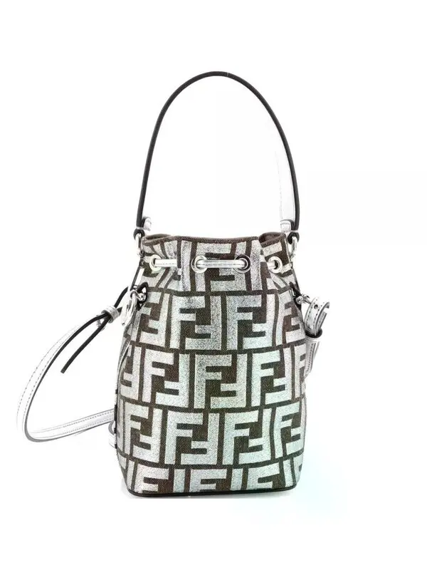 Fendi Mon Tresor Zucca Tapestry Mini Bucket Bag - Brown