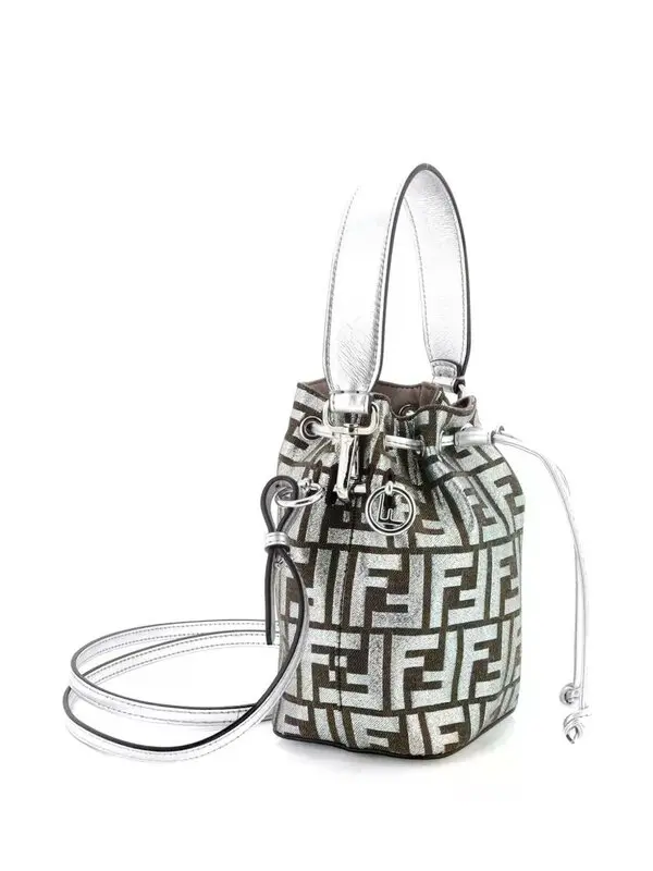 Fendi Mon Tresor Zucca Tapestry Mini Bucket Bag - Brown