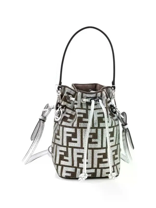 Fendi Mon Tresor Zucca Tapestry Mini Bucket Bag - Brown