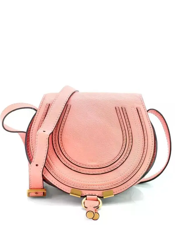 Chloé Marcie Leather Mini Crossbody Bag - Pink