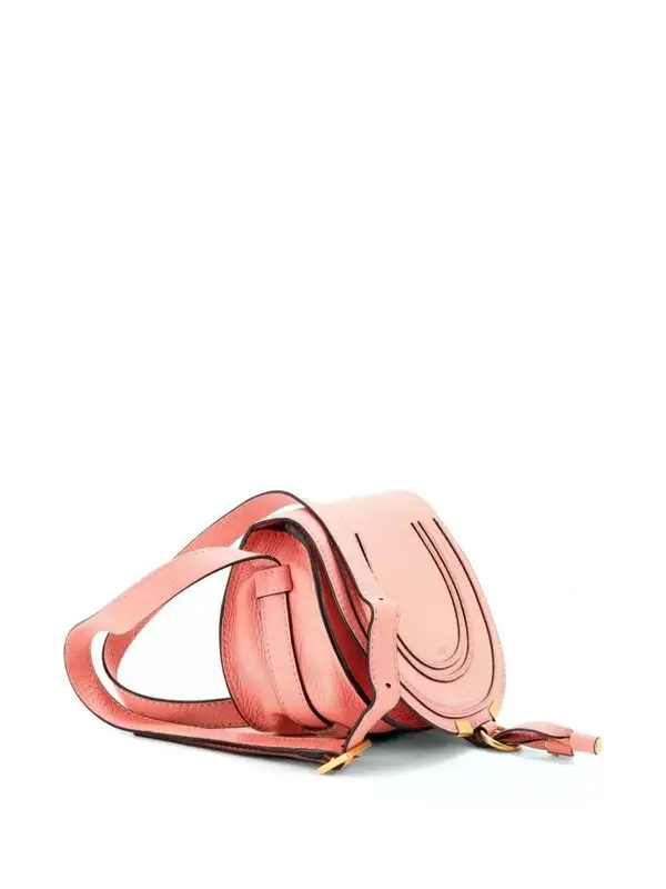 Chloé Marcie Leather Mini Crossbody Bag - Pink