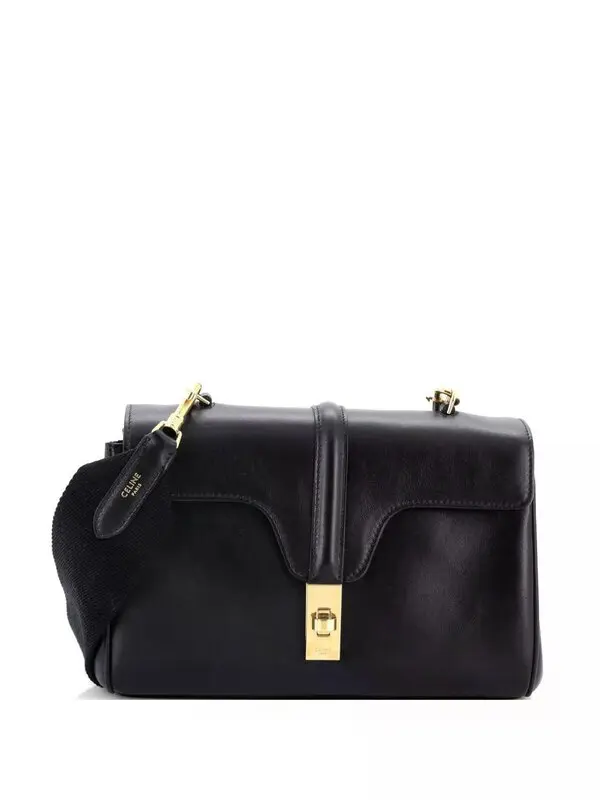 Celine Soft 16 Teen Shoulder Bag Smooth Calfskin - Black