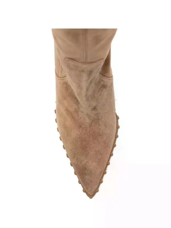 RAYLA K Pointed Toe Block Heel Boots