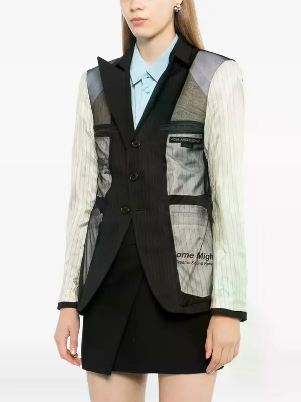 Andersson Bell Pinstripe Deconstructed Jacket