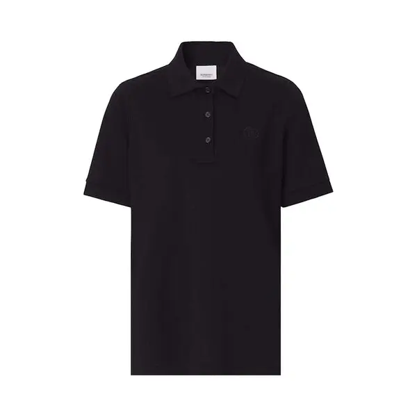 Burberry Tb Monogram Polo - Black