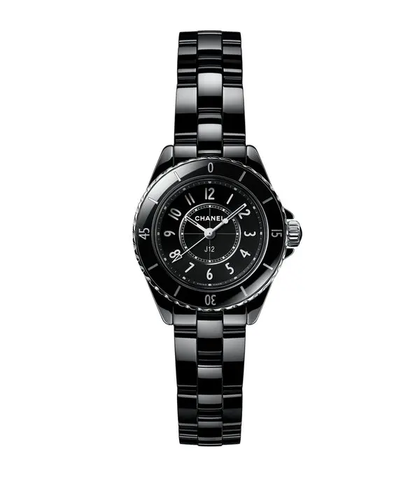 Chanel Ceramic And Steel J12 Watch - Black