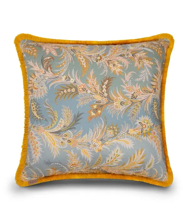 Etro Cotton Quilted Caladium Bedspread - Blue