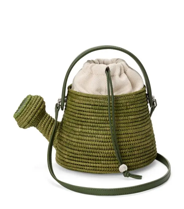 Loewe X Paula's Ibiza Raffia Watering Can Shoulder Bag